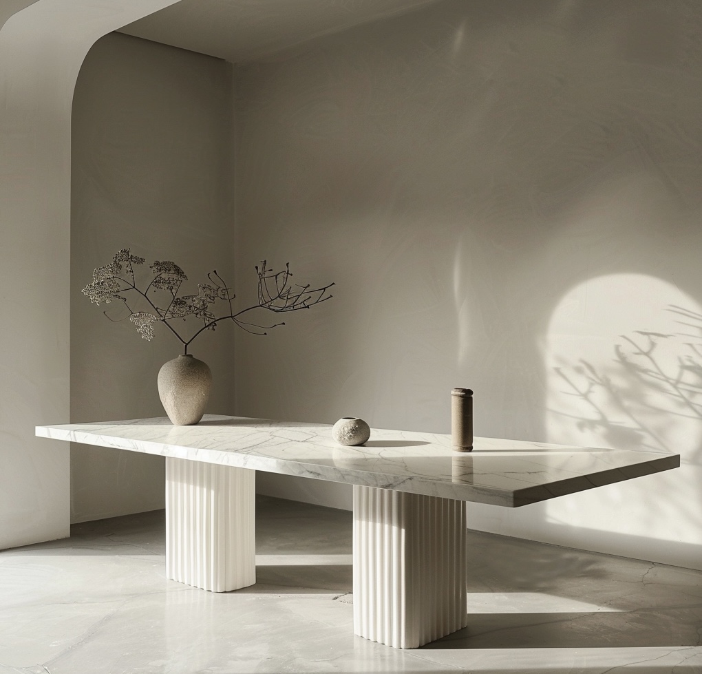 Rent Flute Marble Table | Tables Rentals Near you